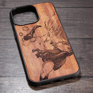 Japanese Comic Anime Manga Wood Phone Case One Punch Man Saitama for ...