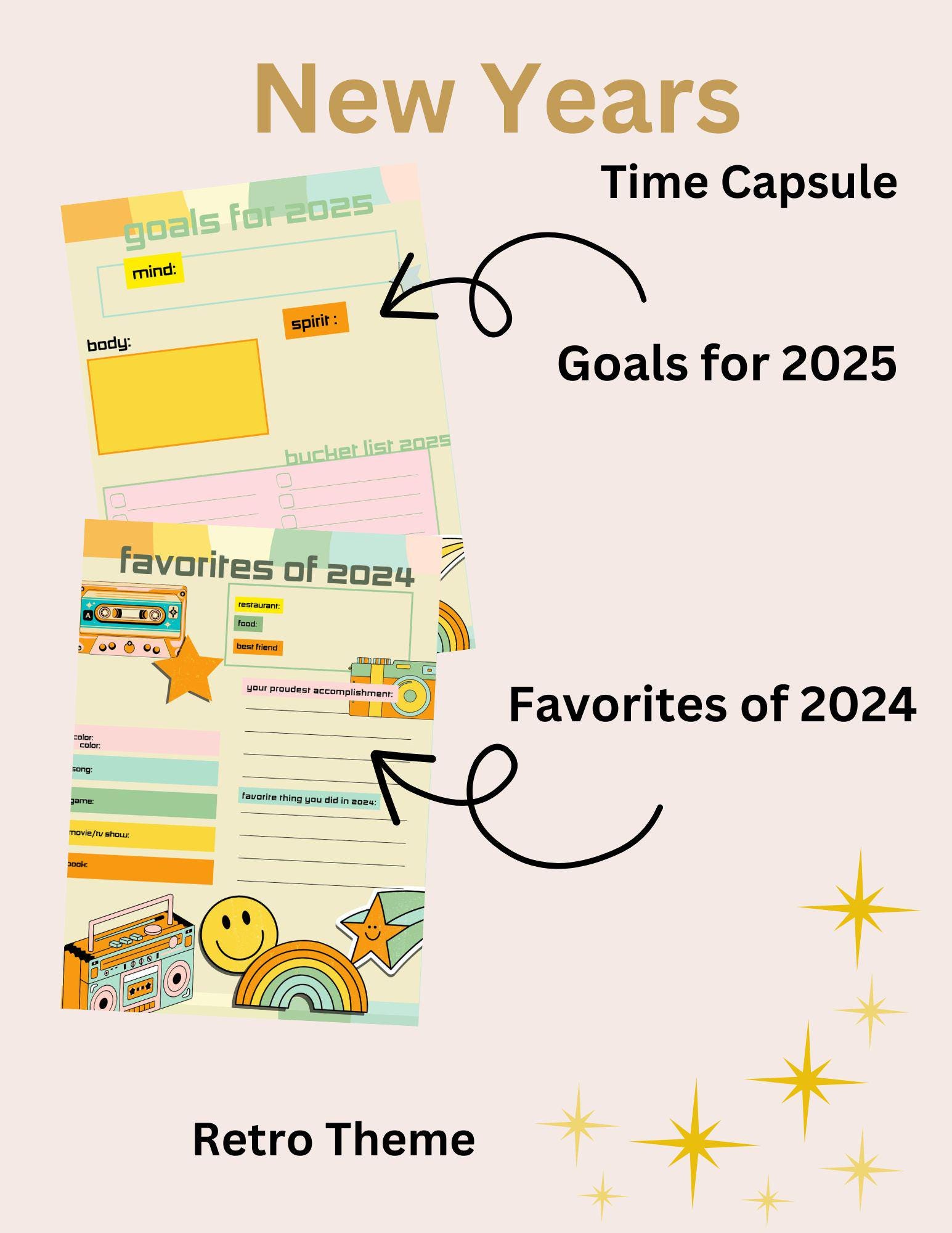 New Year's Time Capsule Printable| Kids and Family Favorites 2024 ...