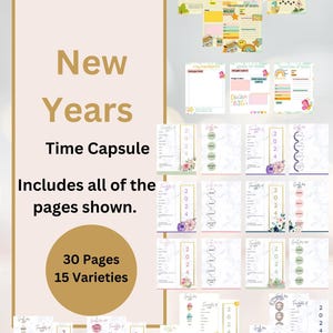 New Year's Time Capsule Printable| Kids and Family Favorites 2024 ...