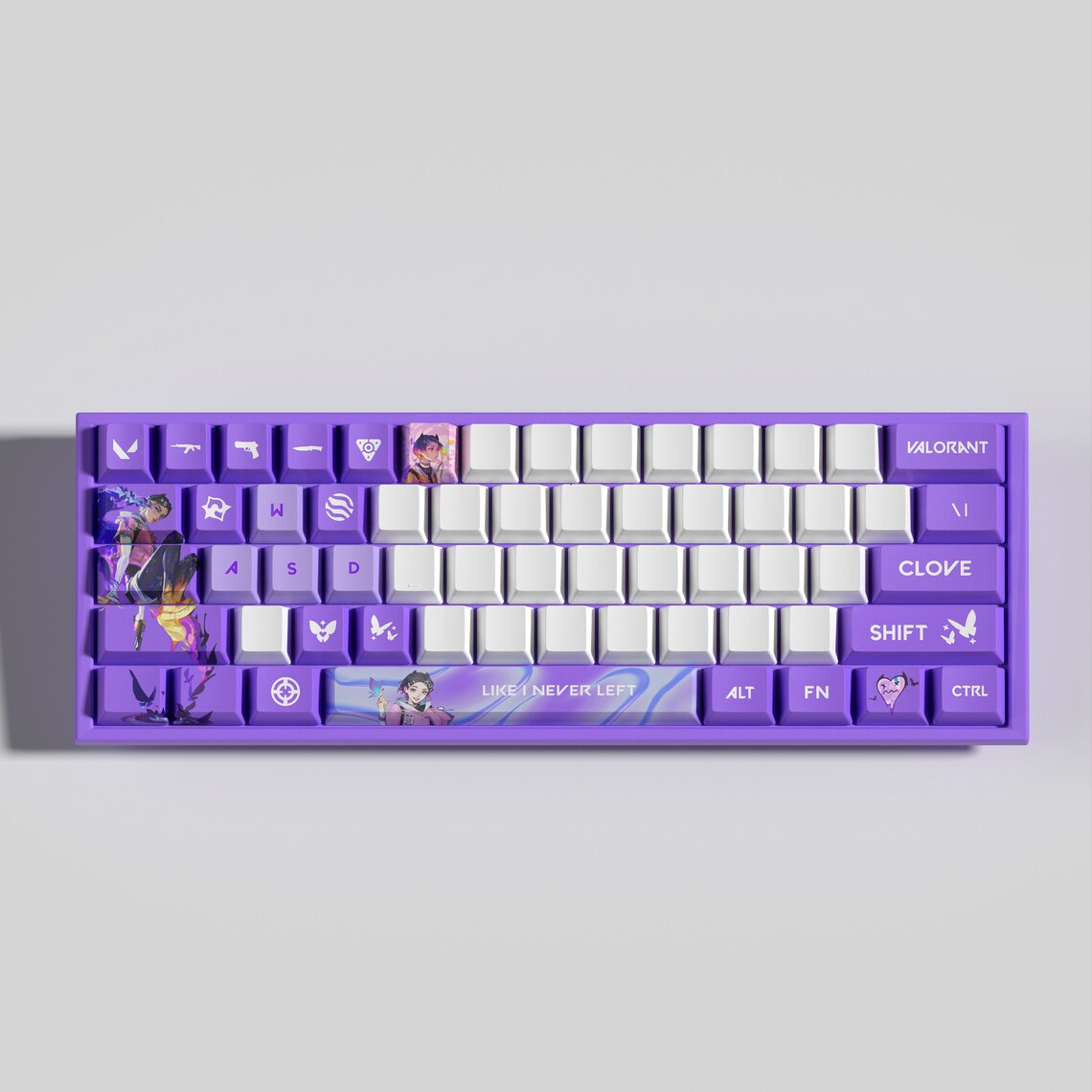 Custom Clove Valorant Gaming Keycap Set Artisan MX PBT Dye Sub ...