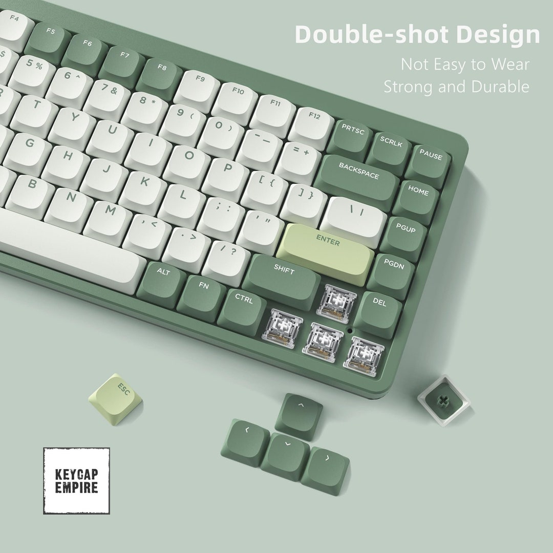 Green Low Profile PBT Keycaps Custom Slim MX Keycap Multiple Colors ...