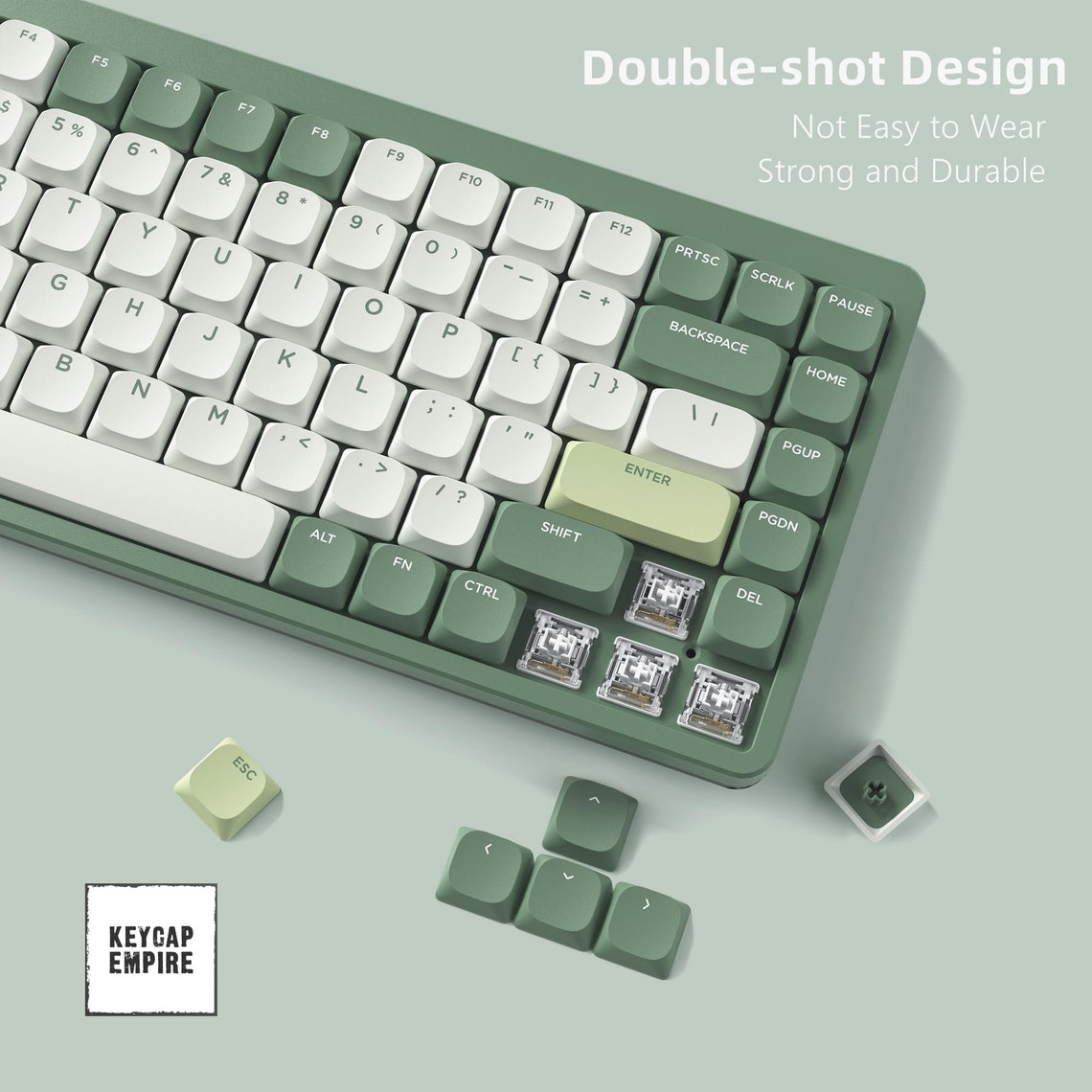 Green Low Profile PBT Keycaps Custom Slim MX Keycap Multiple Colors ...