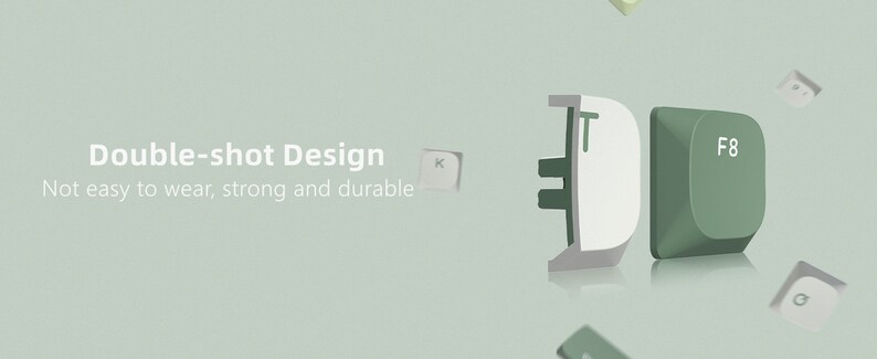 Green Low Profile PBT Keycaps Custom Slim MX Keycap Multiple Colors ...