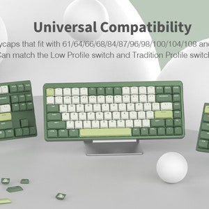 Green Low Profile PBT Keycaps Custom Slim MX Keycap Multiple Colors ...