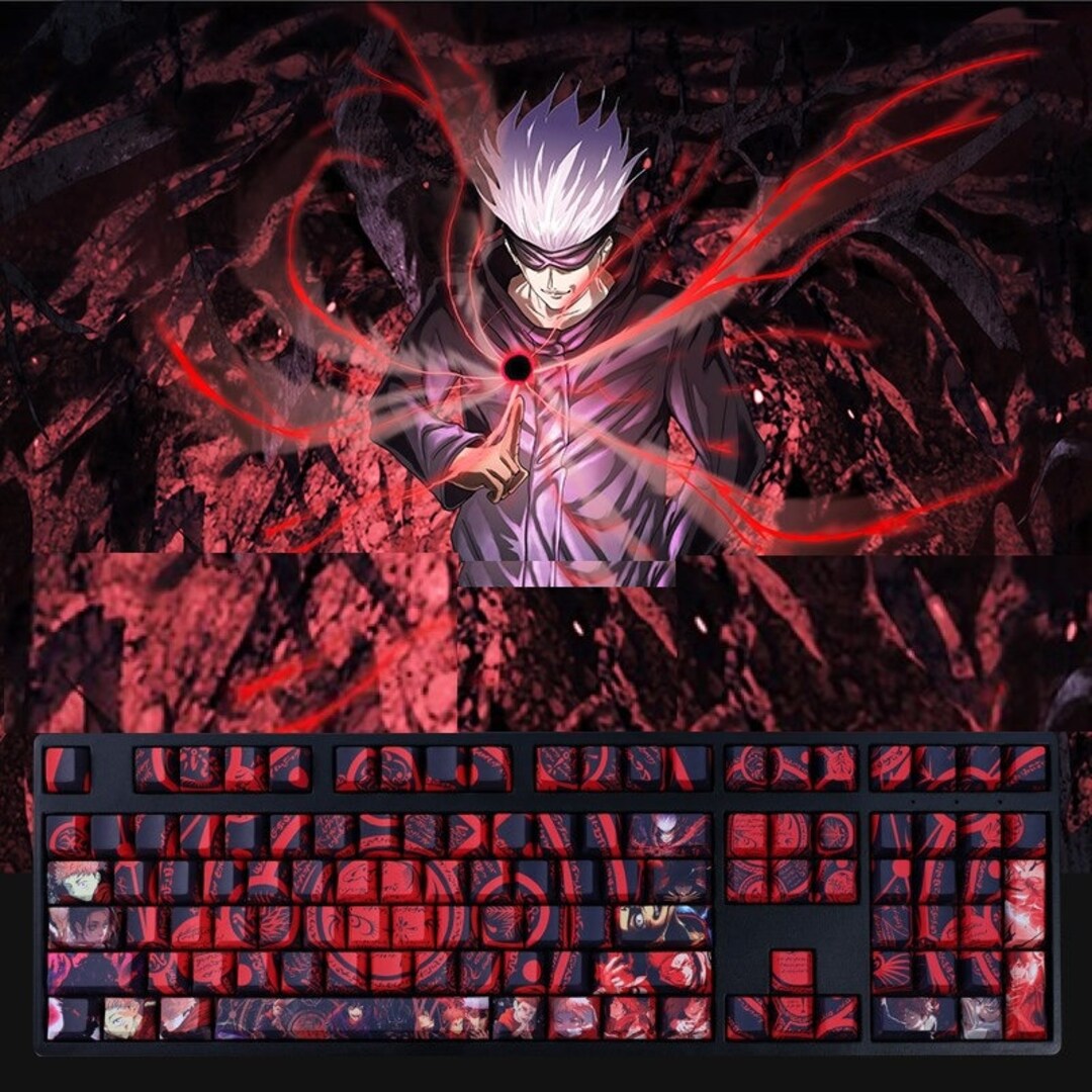 Jujutsu Kaisen Itadori Sukuna Keycap Set Artisan Keycap Set MX Cherry ...