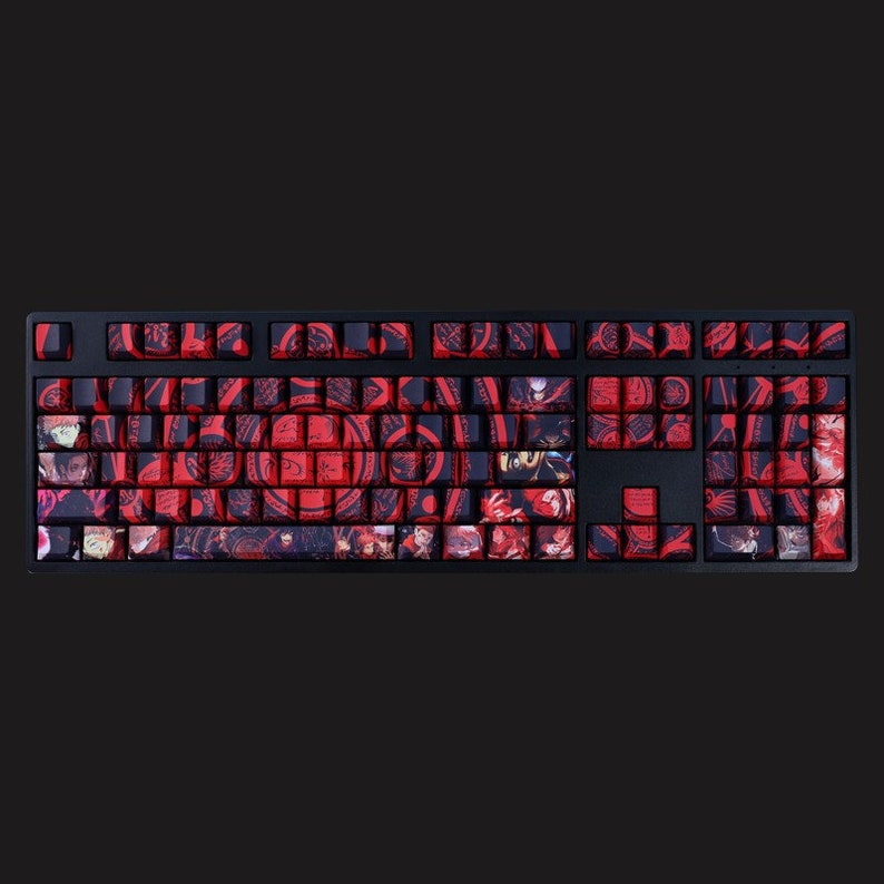 Jujutsu Kaisen Itadori Sukuna Keycap Set Artisan Keycap Set MX Cherry ...