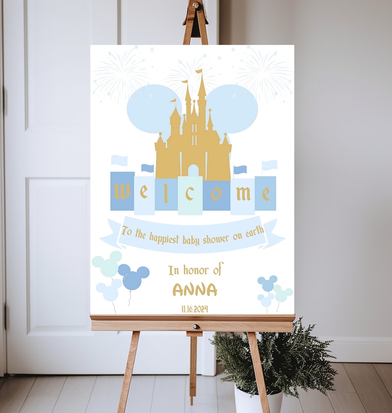 Editable Baby Shower Welcome Sign, Happiest Baby Shower on Earth ...