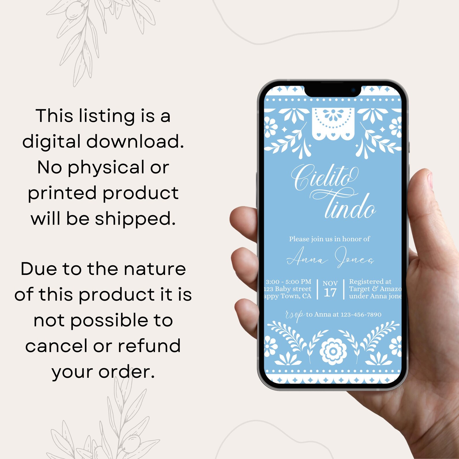 Blue Cielito Lindo Baby Shower Bundle, Cielito Lindo Bundle, Baby ...