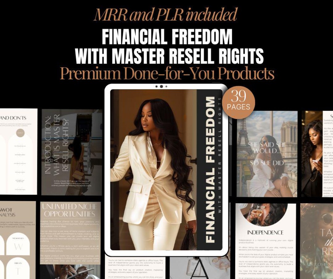 Financial Freedom With Master Resell Rights | MRR/PLR Rights Included ...