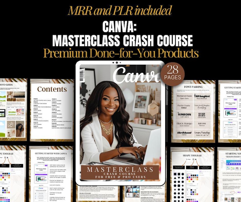 Canva for Beginners: Masterclass Crash Course | MRR/PLR Rights Included | Easy Digital Design ...