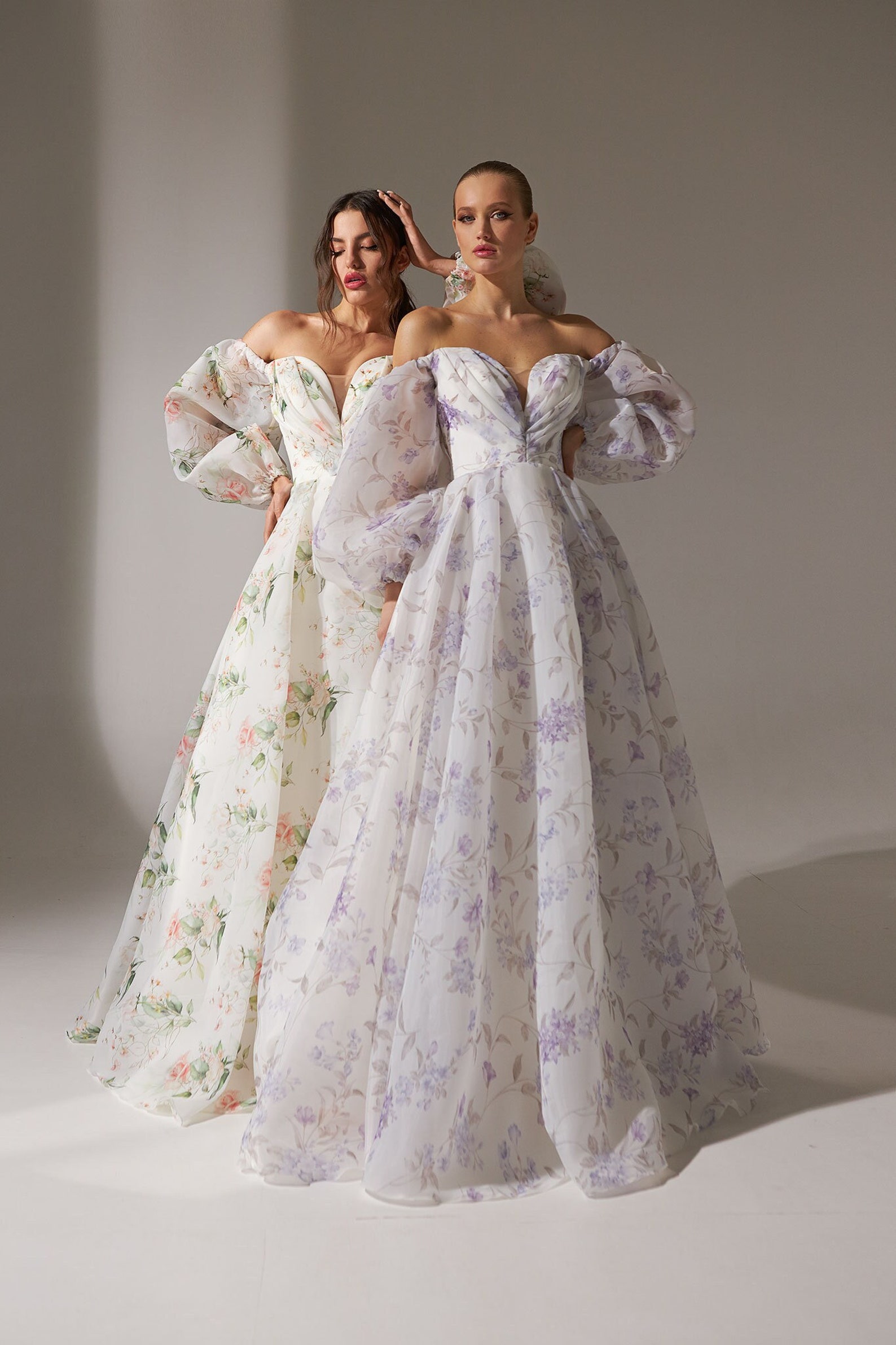 Wedding Dress Floral Organza. Princess' Dress. Organza Wedding Dress ...