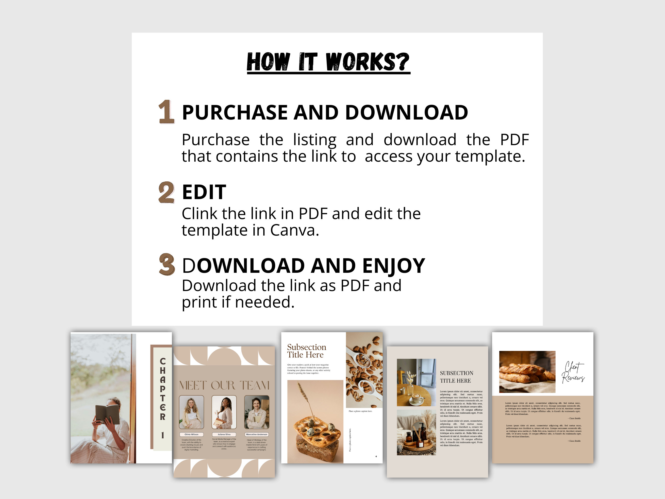 Canva Ebook Template | Minimalist Ebook Template | Course Guide Book ...