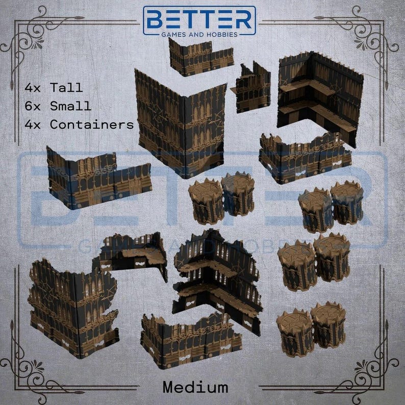 Chaos - Dual Color, Foldable, WTC Competitive Tabletop Terrain - Etsy ...