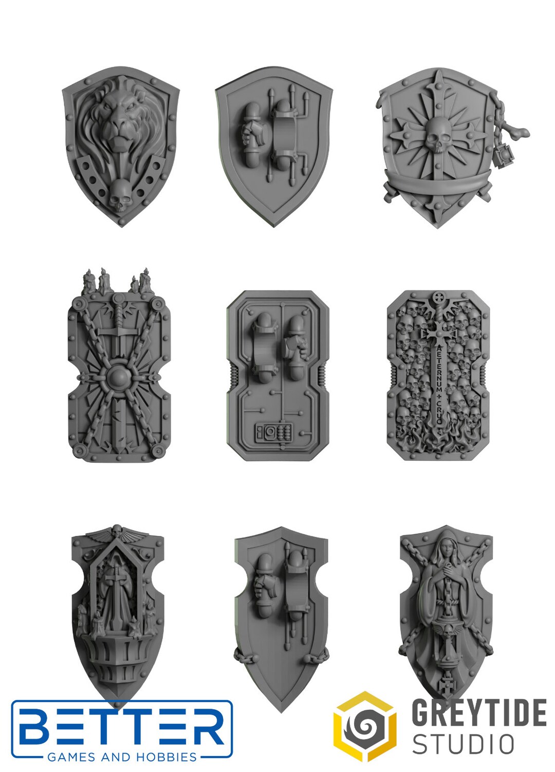 Shields, 3d Printed Conversion Parts. Suitable for Warhammer 40k ...