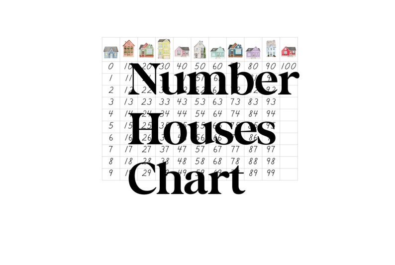 Number Houses Chart - Etsy