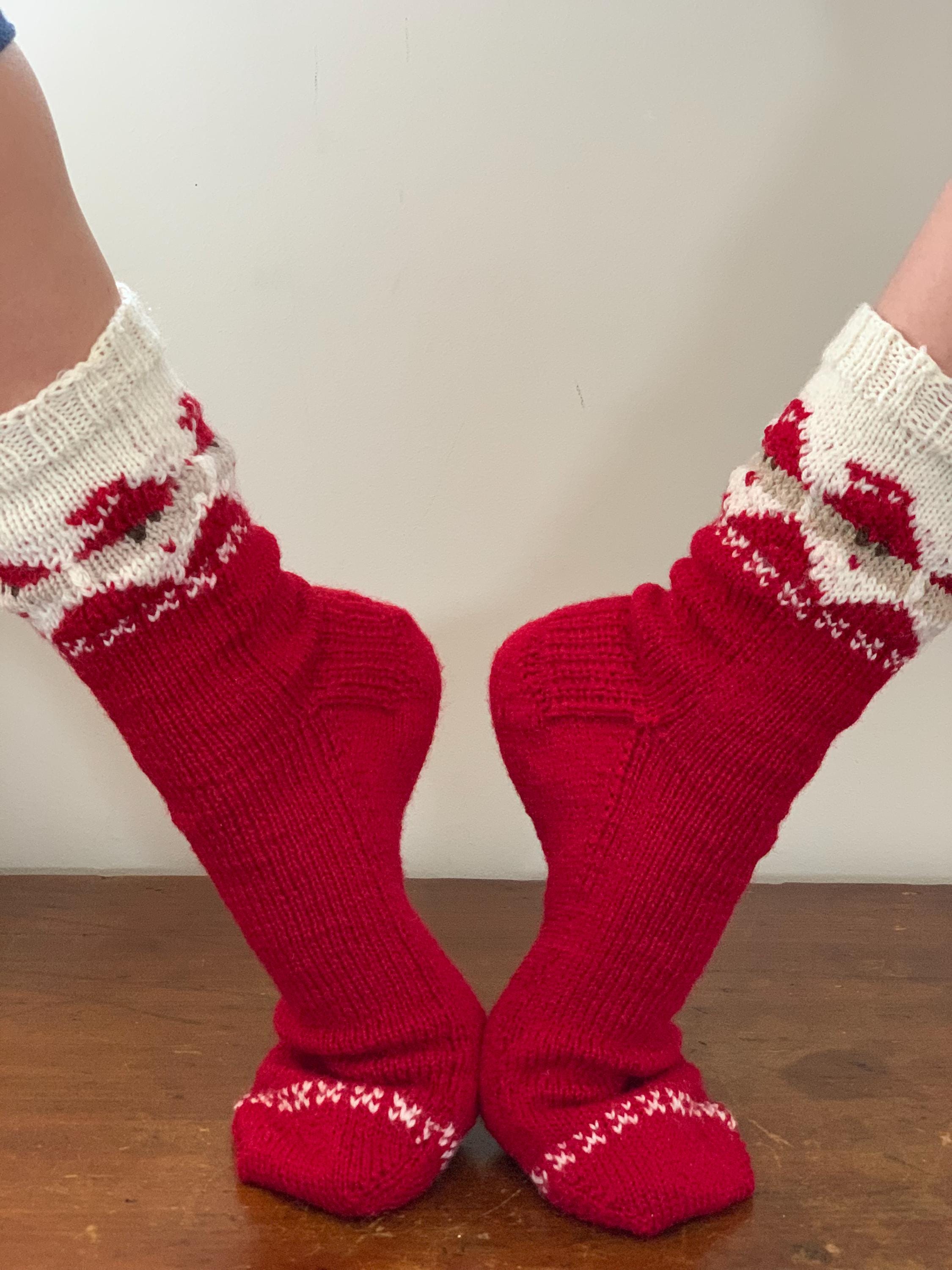 Christmas Santa Sock Pdf Pattern - Etsy