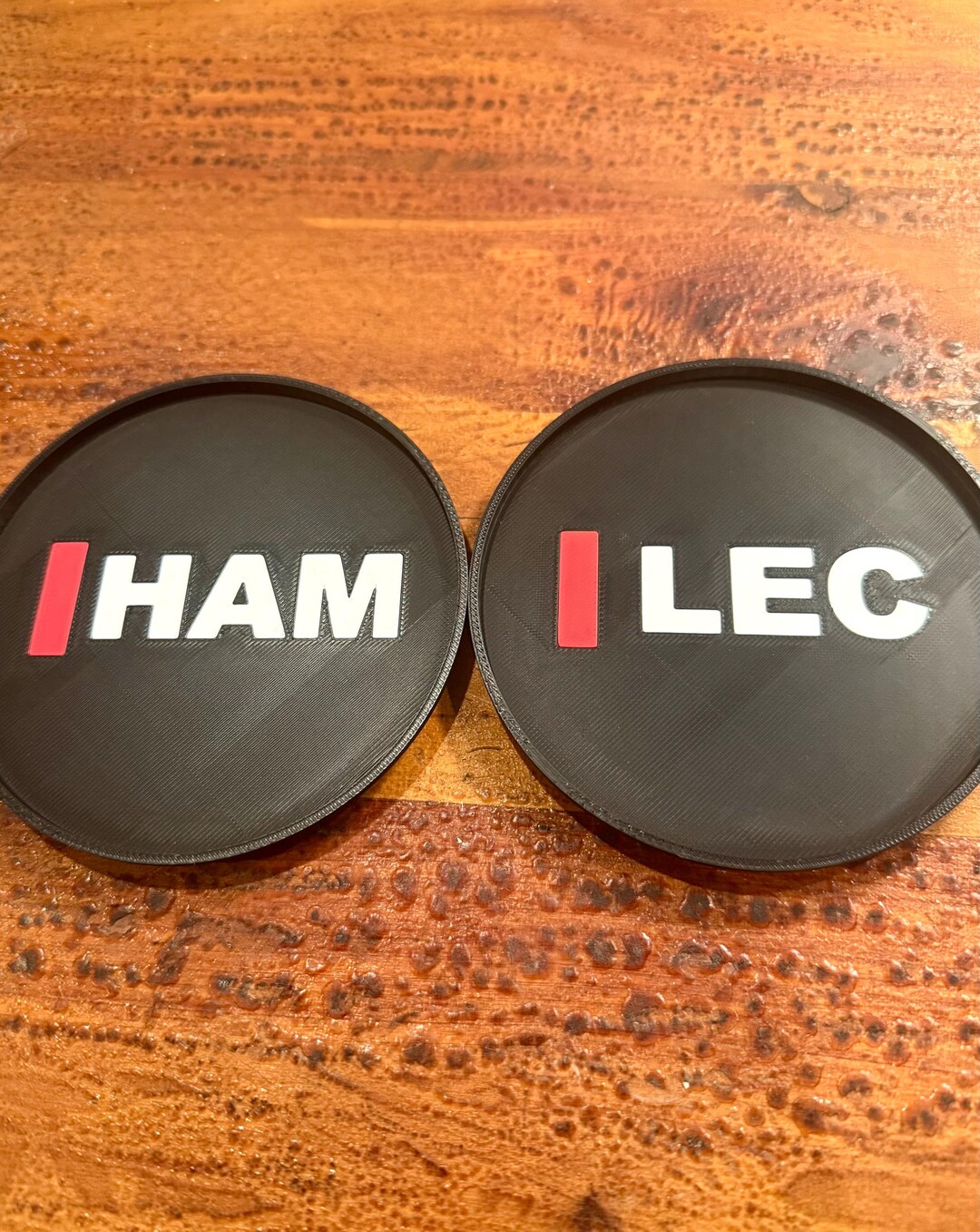 Ferrari F1 Coaster Set – Set of 2 Drink Coasters for Fans, LEC & HAM ...