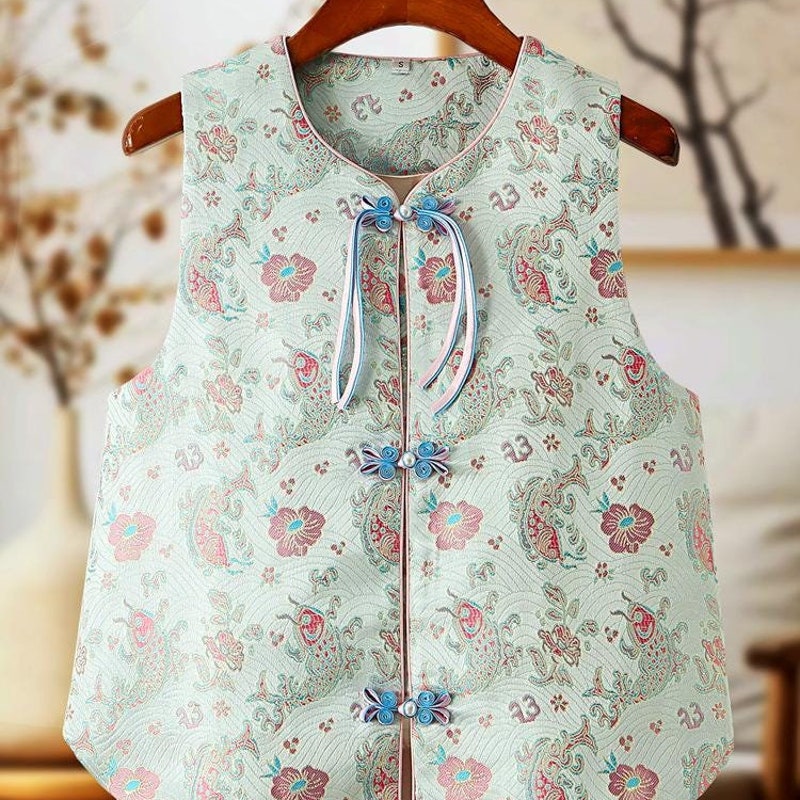 Traditional Chinese Vest for Women - Etsy
