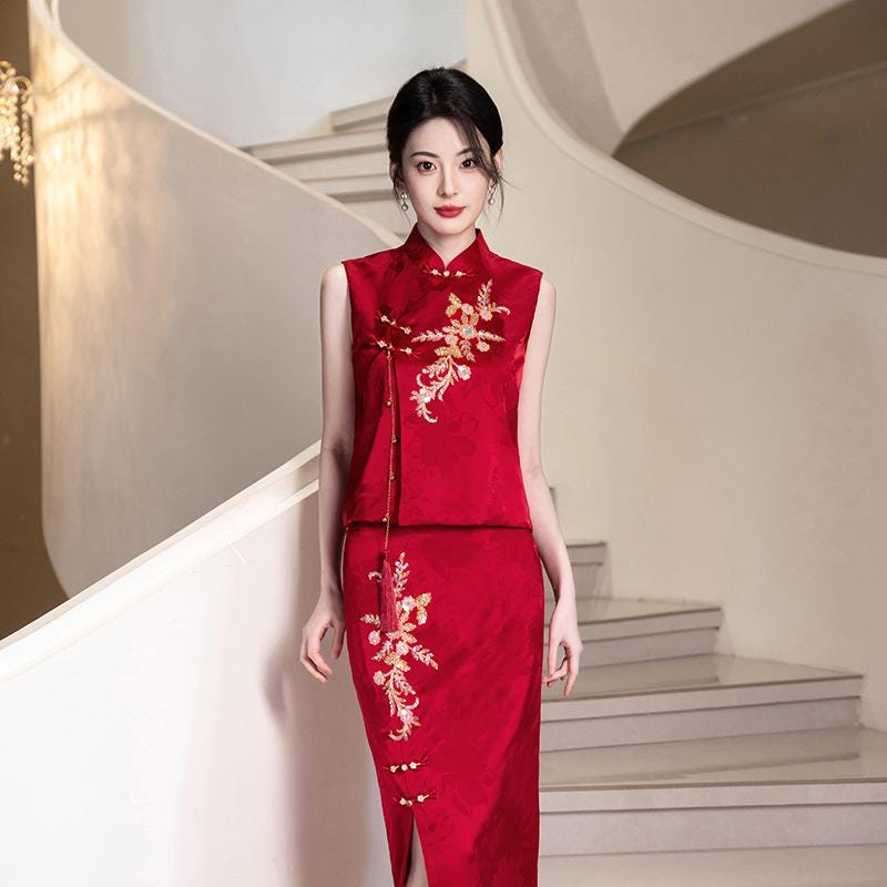 Chinese Two Piece Dress - Etsy