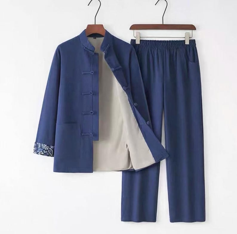 Linen Cotton Chinese Style Shirt: Frog Button Qipao Jacket for Women - Etsy