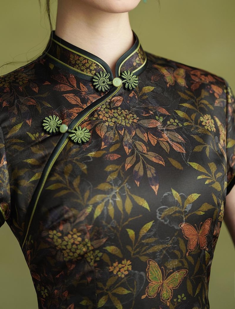Vintage Shanghai Cap Sleeve Qi Pao: Long Slim Fit Dress for Spring ...