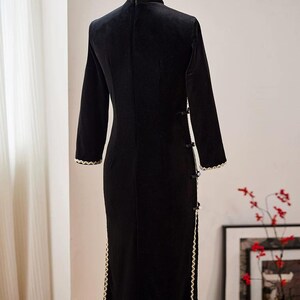 2024 Fall Traditional Chinese Qipao Dress Vintage Cheongsam Old ...