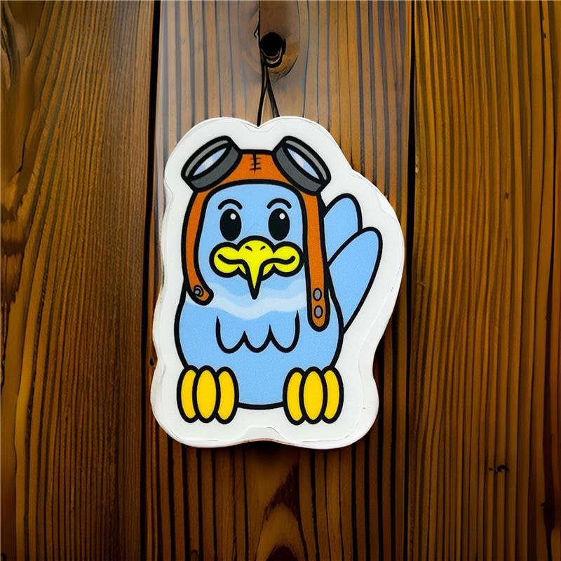 Carrier Pigeon Vinyl Sticker | Cute Bird With Goggles, Waterproof - Etsy