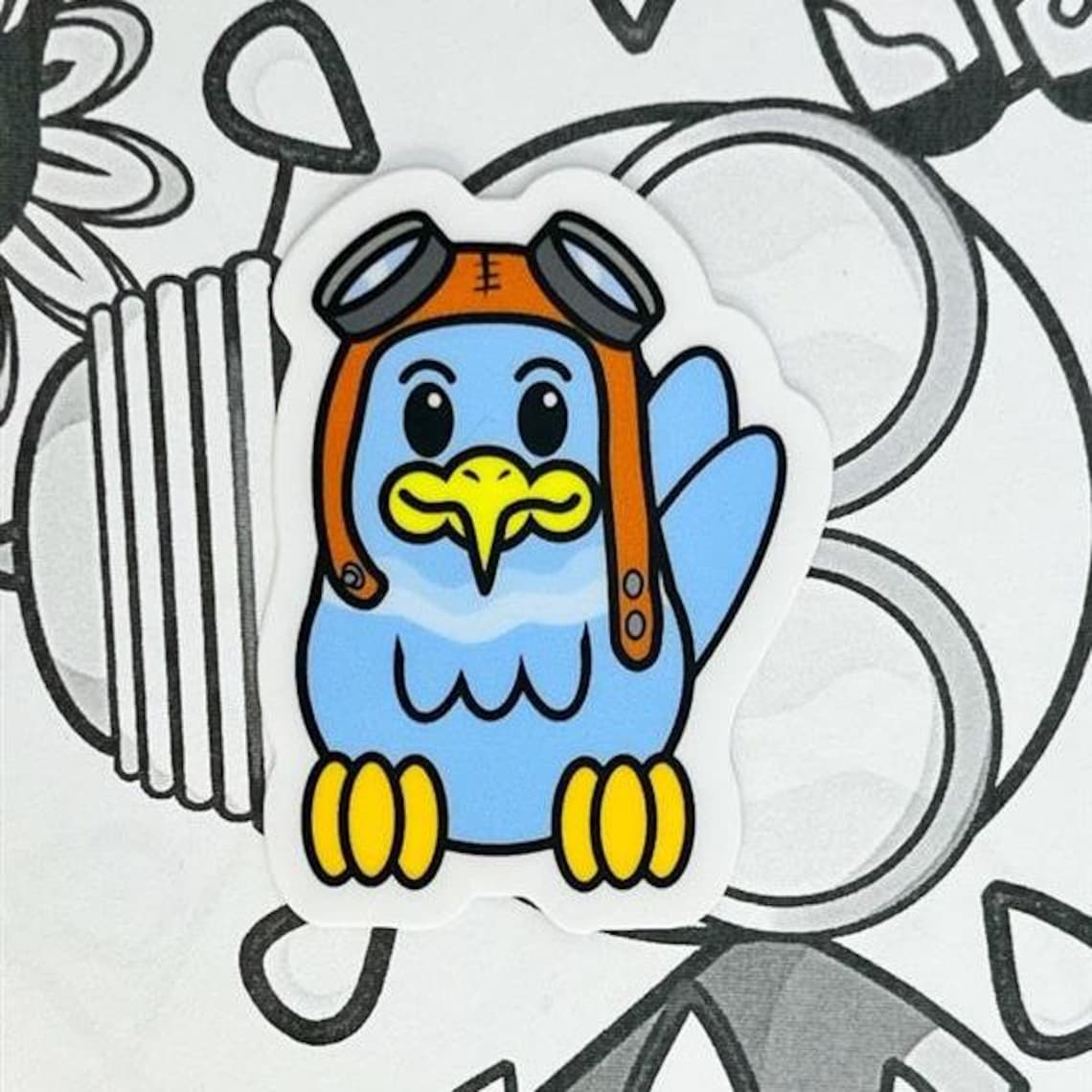 Carrier Pigeon Sticker | Cute Bird Sticker | Decal | Water Bottle ...