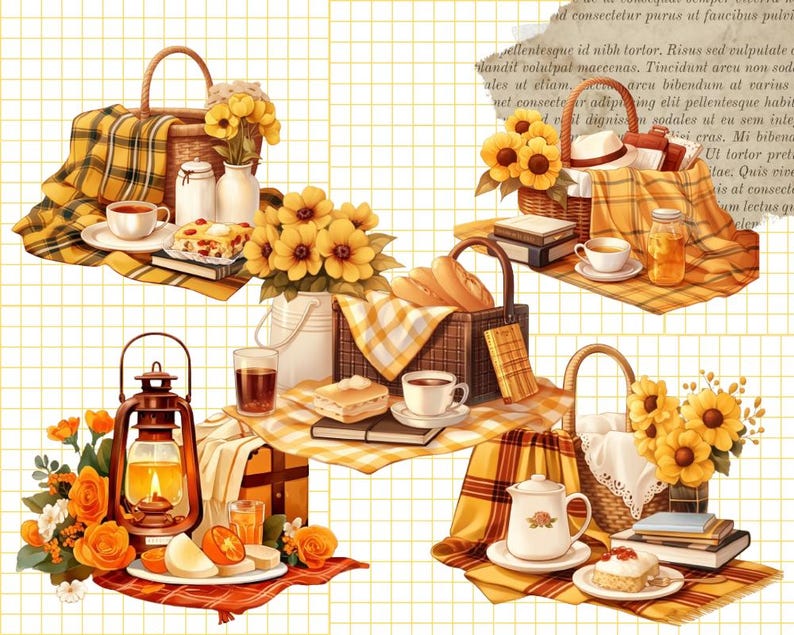 Cozy Autumn Clipart Bundle: Watercolor Fall Decor (digital Download) - Etsy