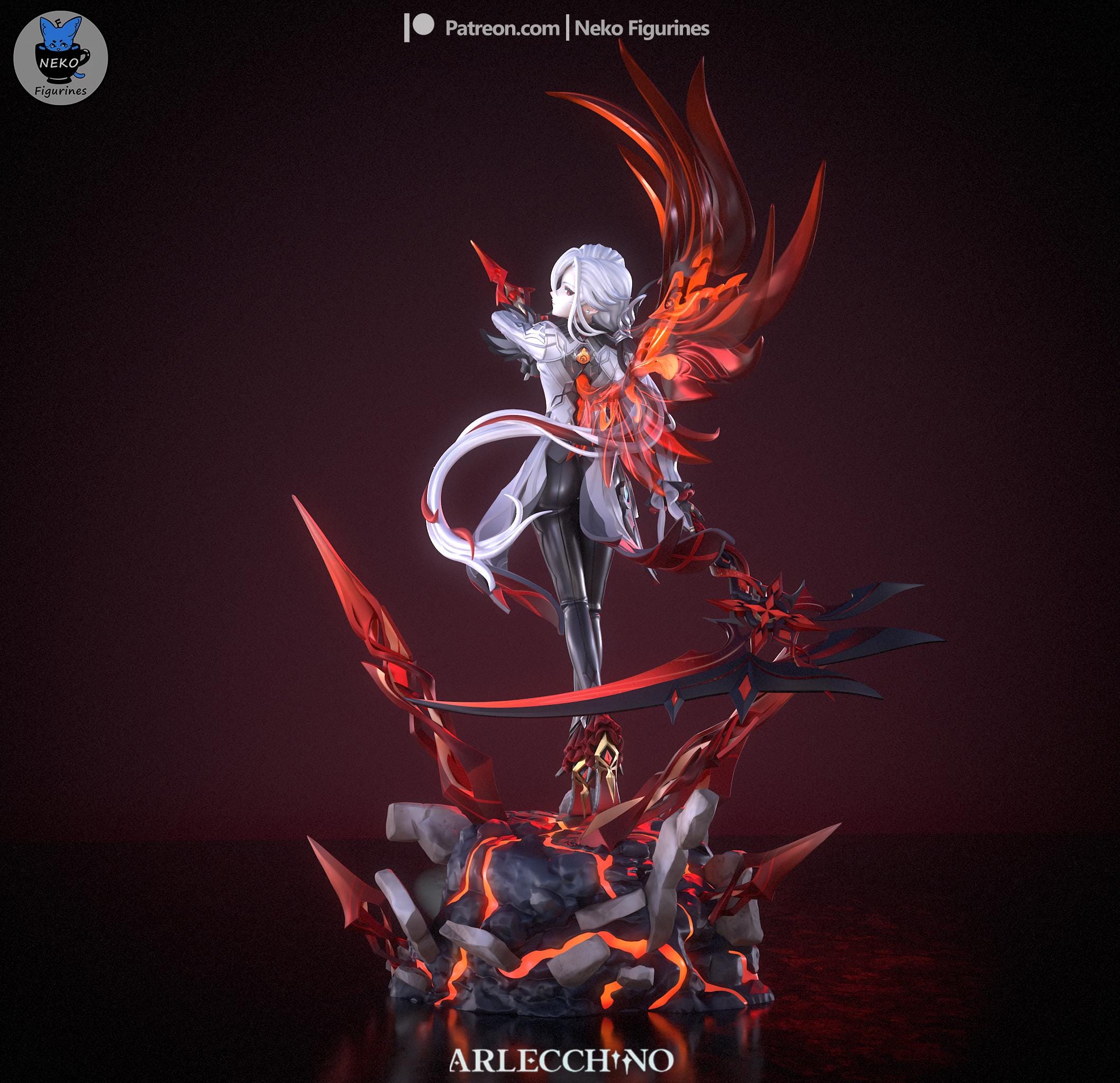 Arlecchino Genshin Impact STL Model for Resin Printer Figure 3D ...
