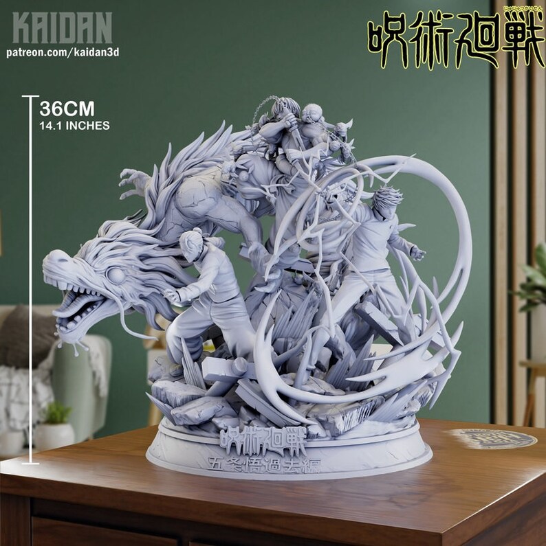 Jujutsu Kaisen Gojo & Toji STL Model for Resin Printer Figure 3D ...