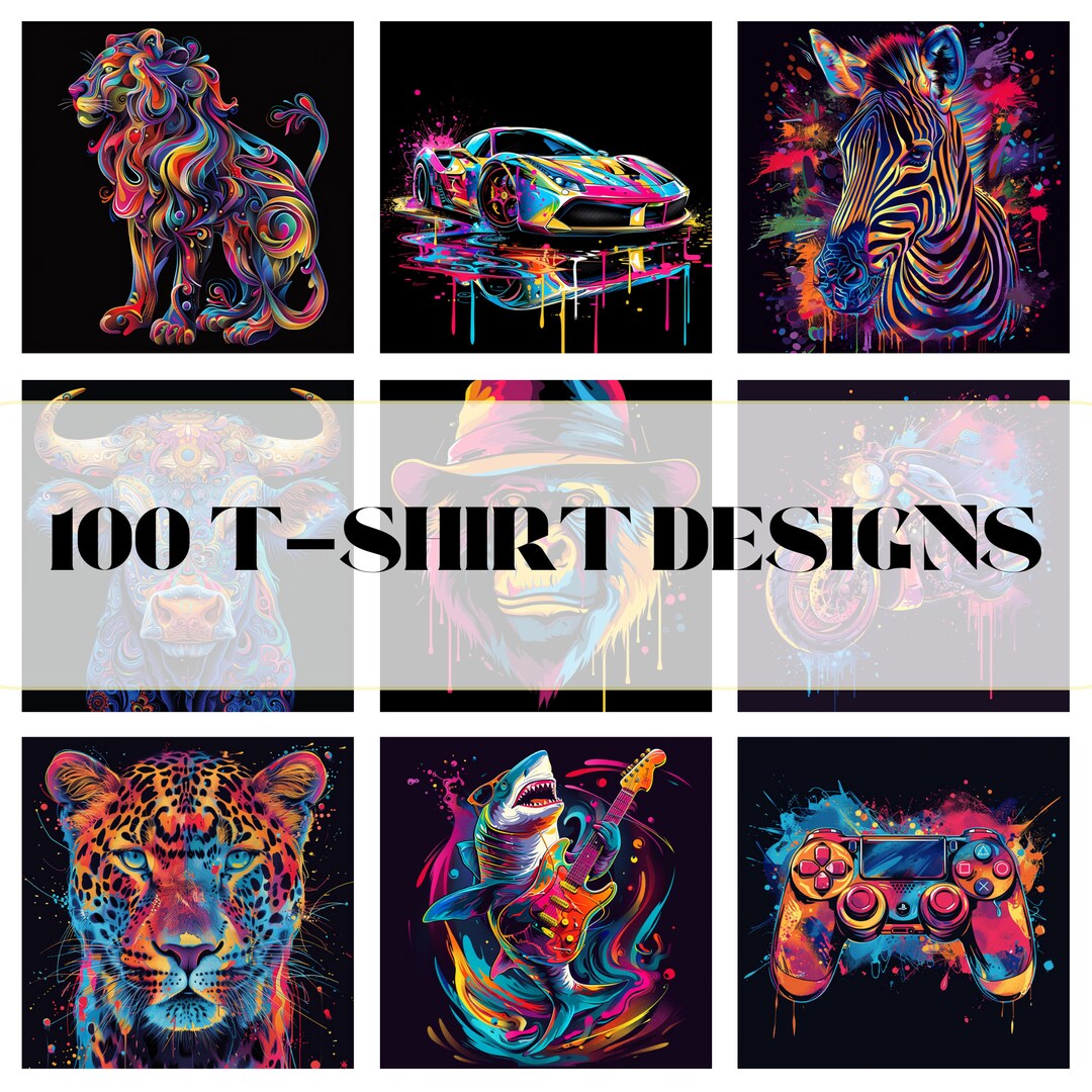 100 Tshirt Sublimation Designs Bundle Exclusive T Shirt Design ...