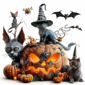 Happy Halloween Clipart 80+ PNG Graphics, Spooky Vibes, Witch, Ghost ...