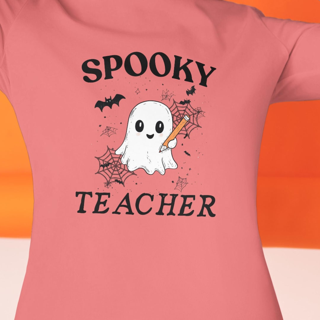 Spooky Teacher Png, Halloween Png, Cute Ghost Png, Spooky Vibes Png ...