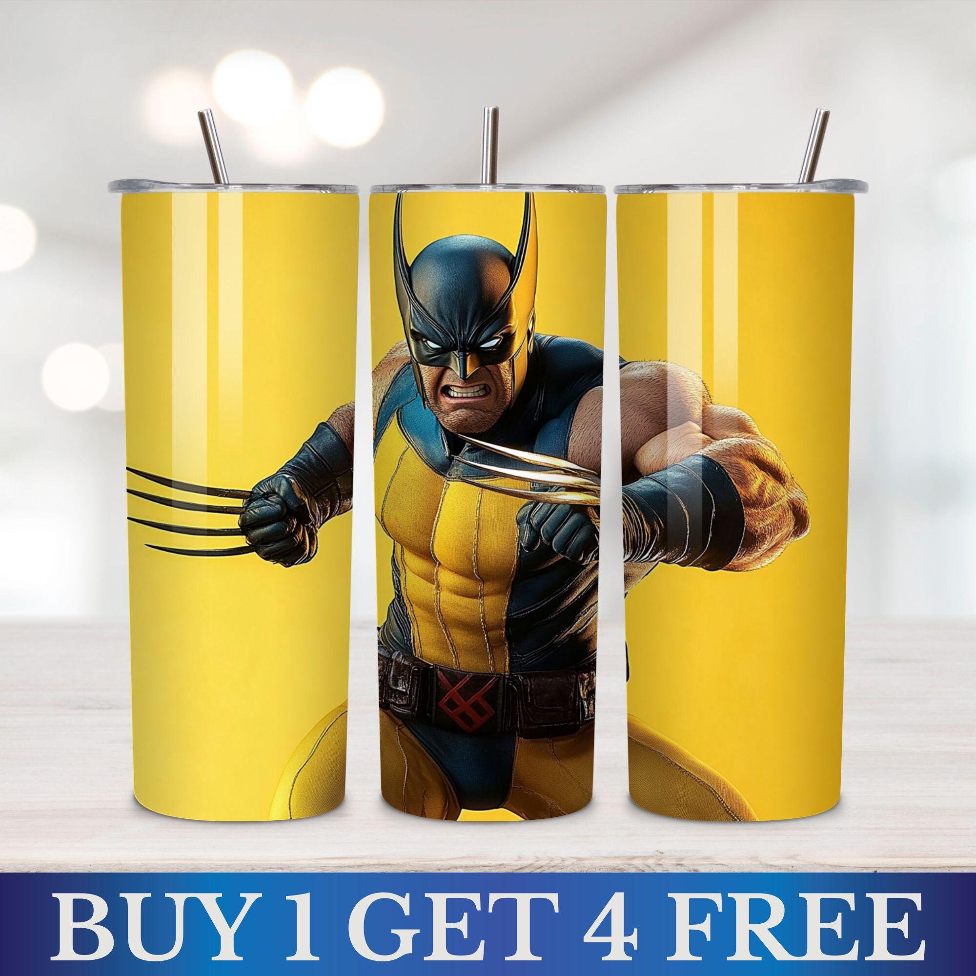 Cartoon Character Tumbler Sublimation Design, 20 Oz Skinny Tumbler ...