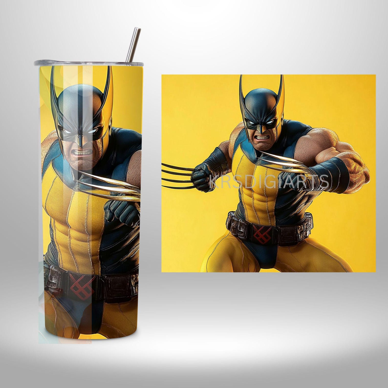 Cartoon Character Tumbler Sublimation Design, 20 Oz Skinny Tumbler ...