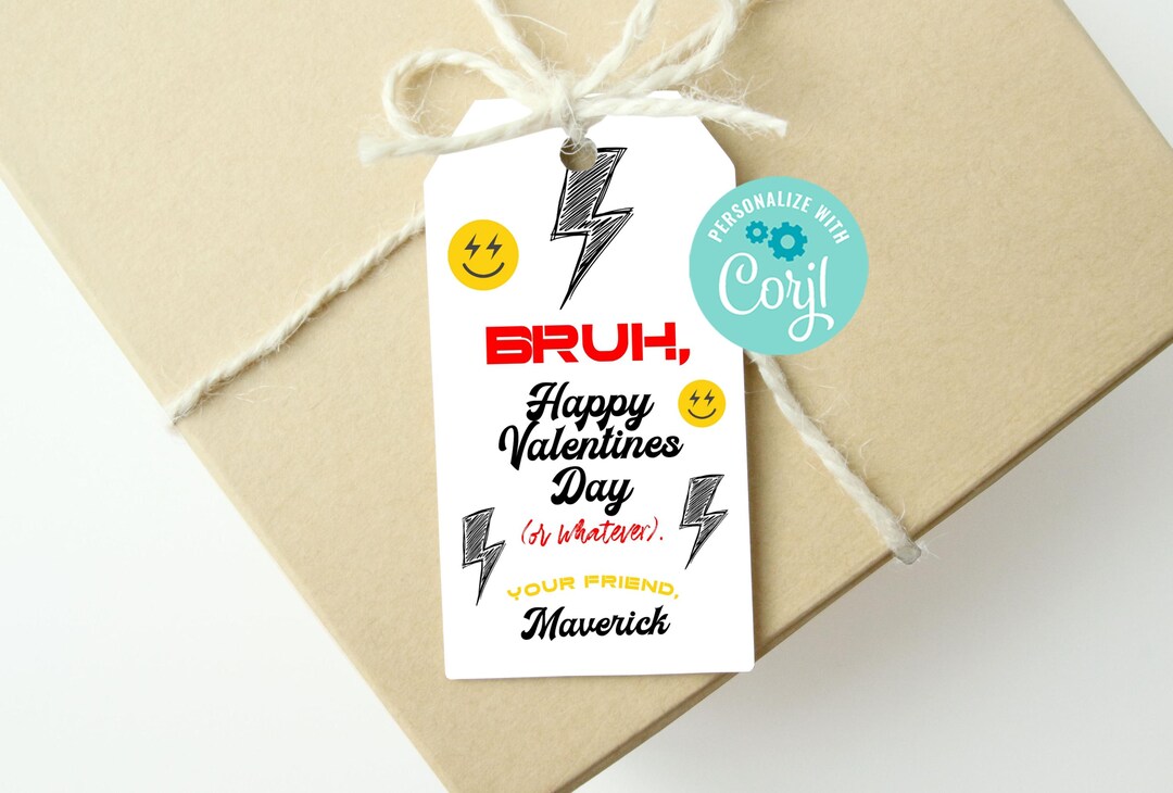 Editable Bruh Boys Valentines Day Cards, Printable Boys Valentines Day ...