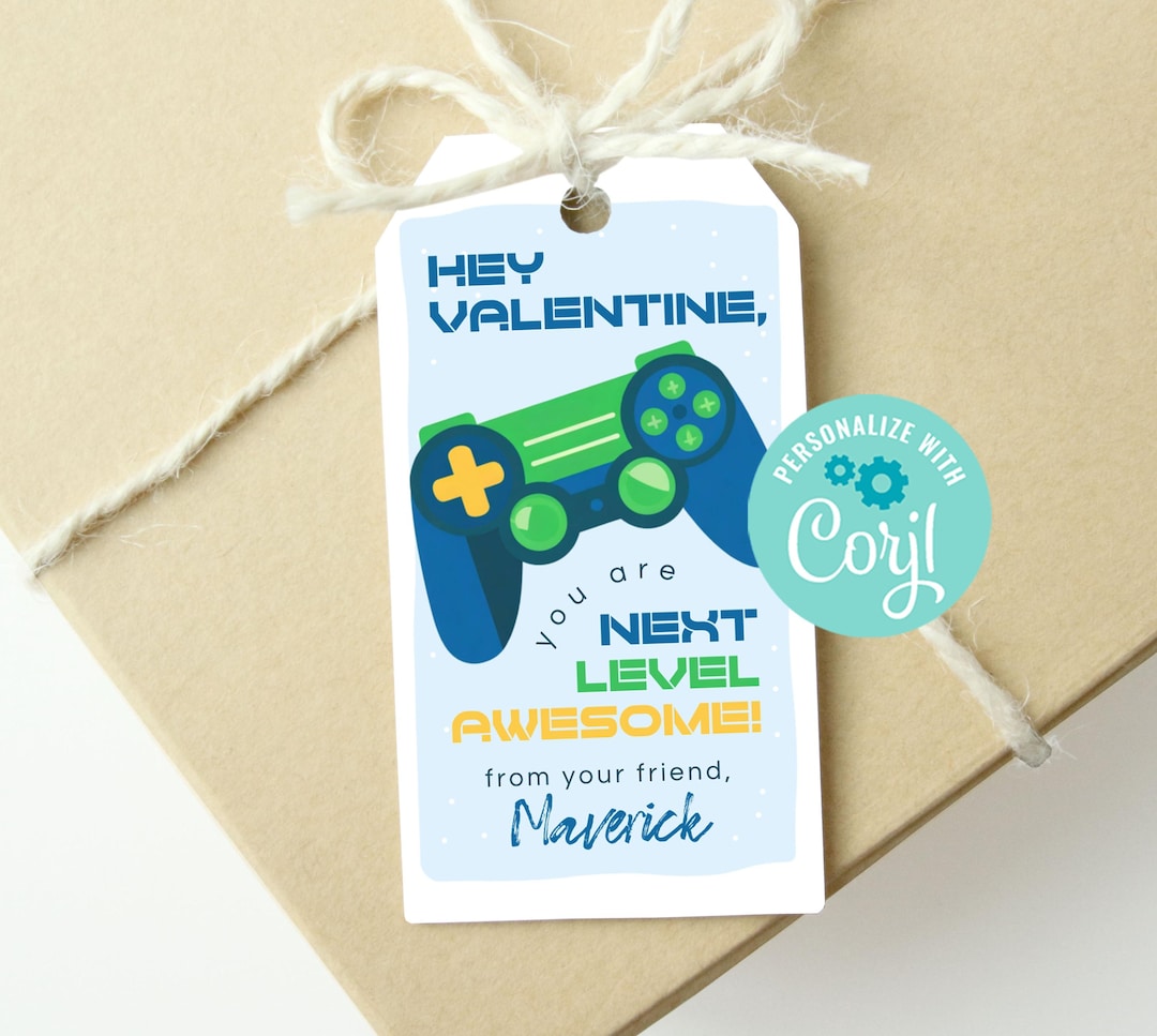 Editable Gamer Valentines Day Cards, Printable Boys Video Game ...