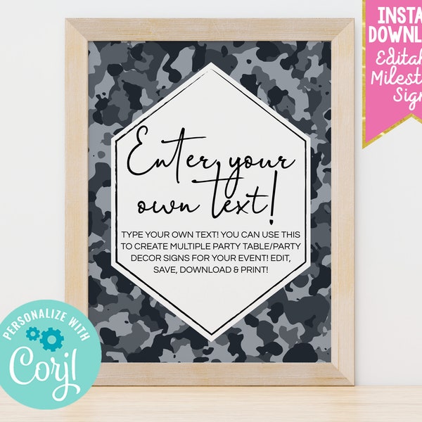 Camo Party - Etsy
