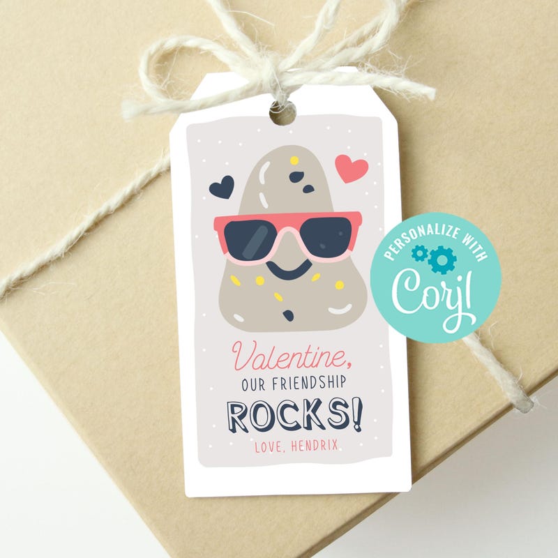 You Rock Valentine - Etsy