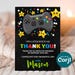 Video Game Thank You Card: Editable Gamer Design (instant Download) - Etsy