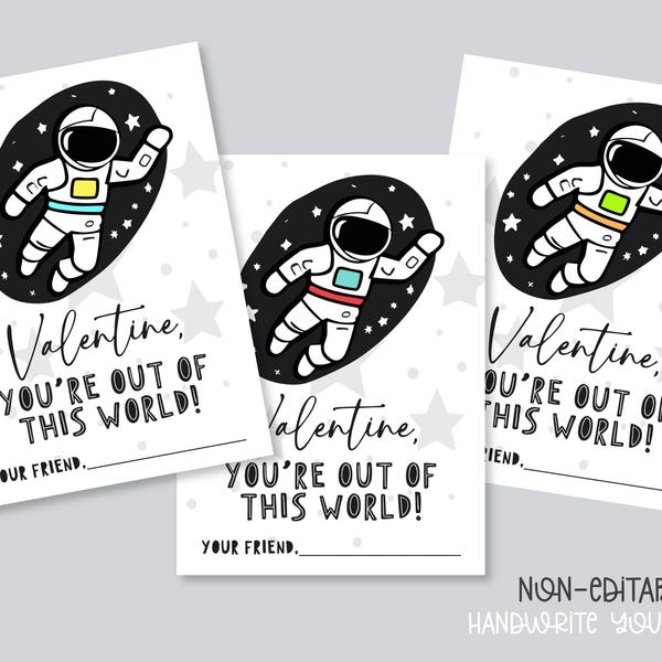 Space Valentine - Etsy