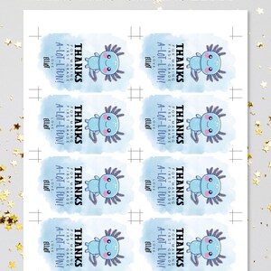 Editable Axolotl Teacher Appreciation Gift Tags (digital Download) - Etsy
