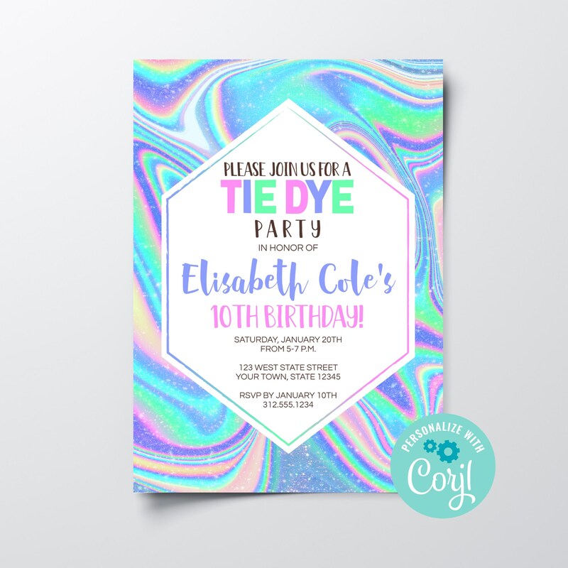 Tie Dye Birthday - Etsy