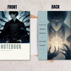 Notebook Covers Manhwa Inspired Designs POD Unique Personalized Gifts ...