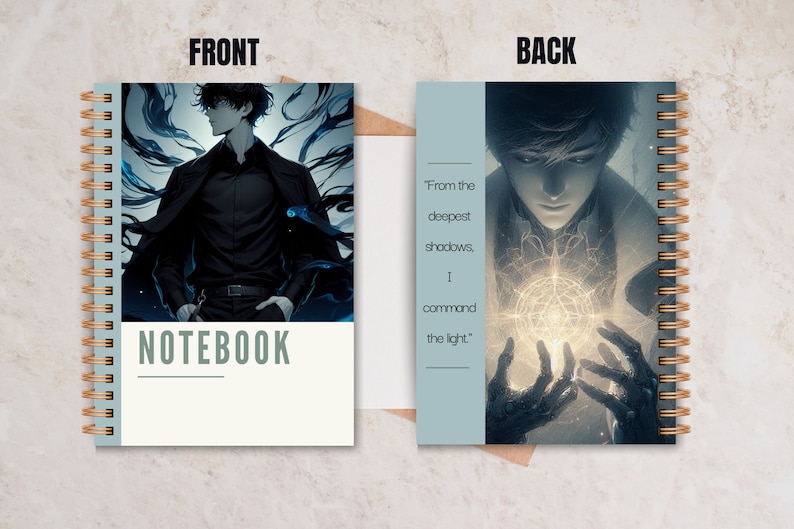 Notebook Covers Manhwa Inspired Designs POD Unique Personalized Gifts ...