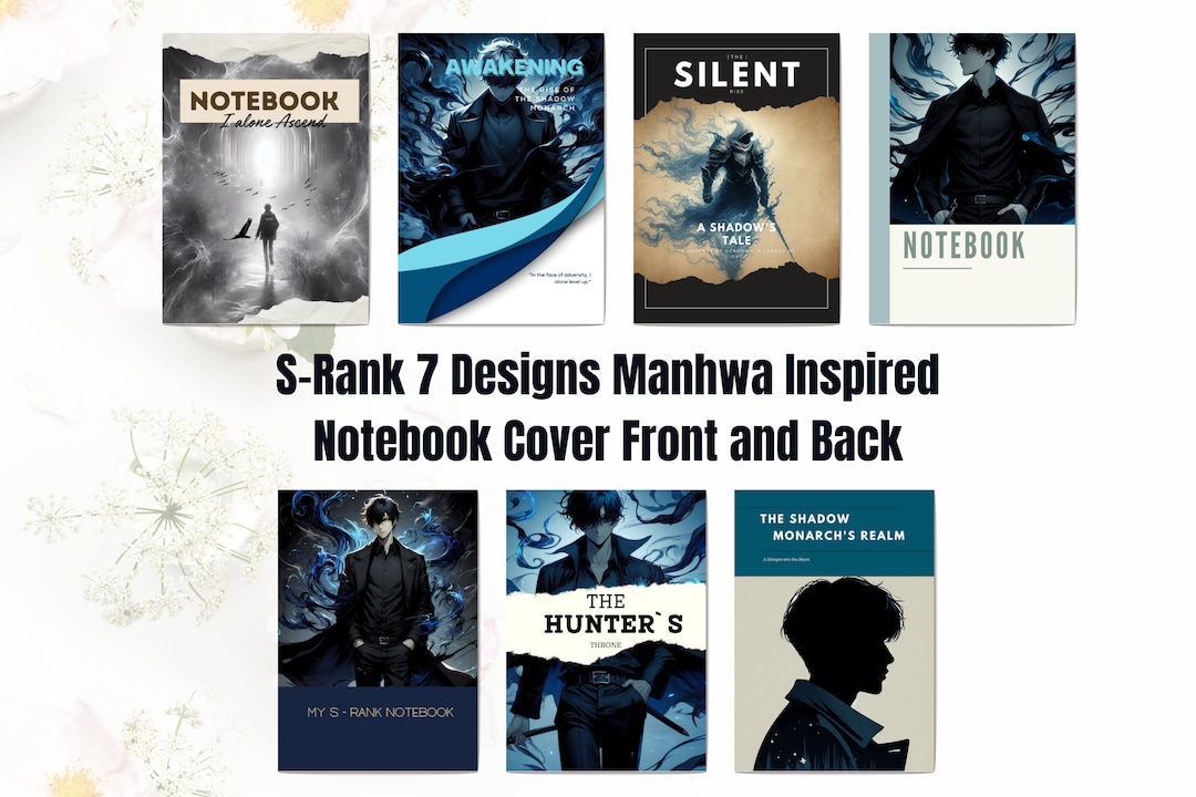 Notebook Covers Manhwa Inspired Designs POD Unique Personalized Gifts ...