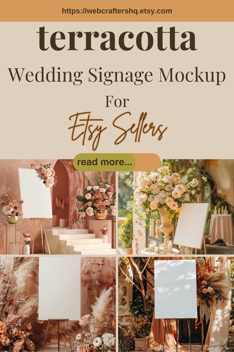 24 Realistic Welcome Sign Mockup Terracotta Themed Wedding Boho ...