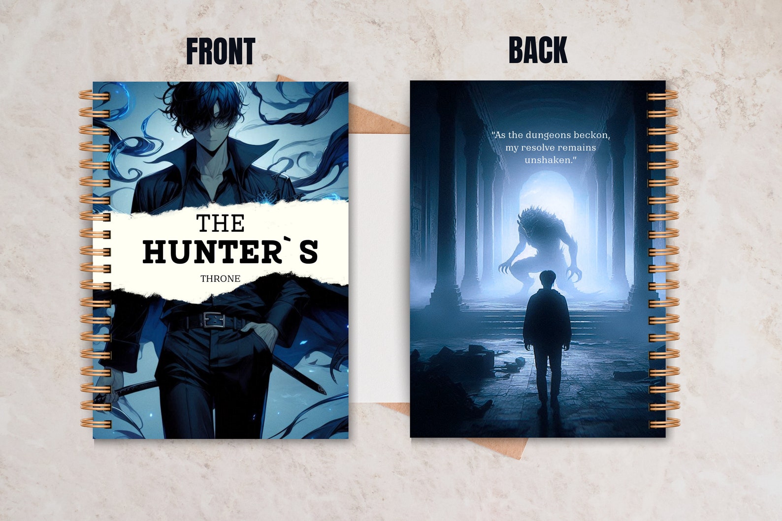 Notebook Covers Manhwa Inspired Designs POD Unique Personalized Gifts ...