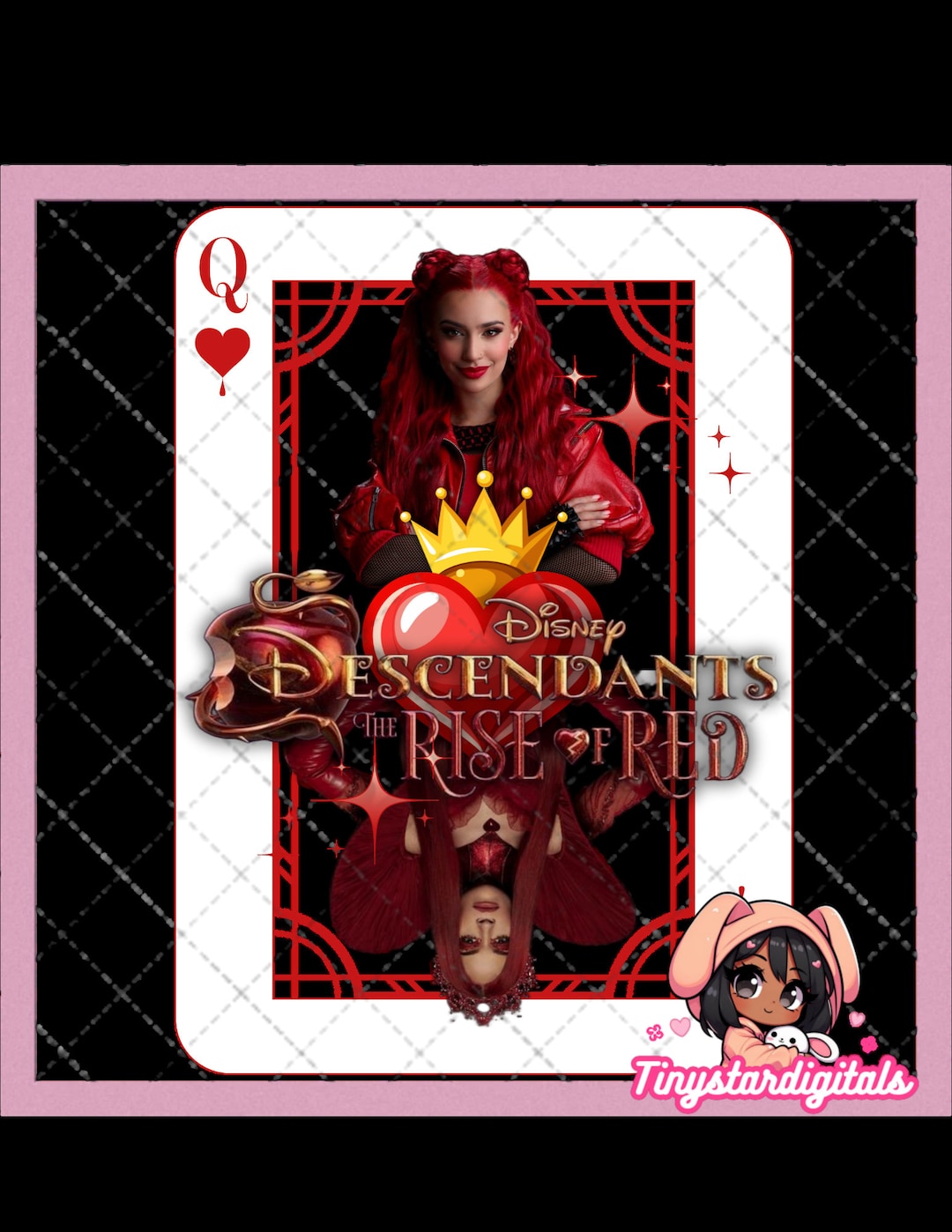 Descendants Rise of Red PNG Sublimation - Etsy UK